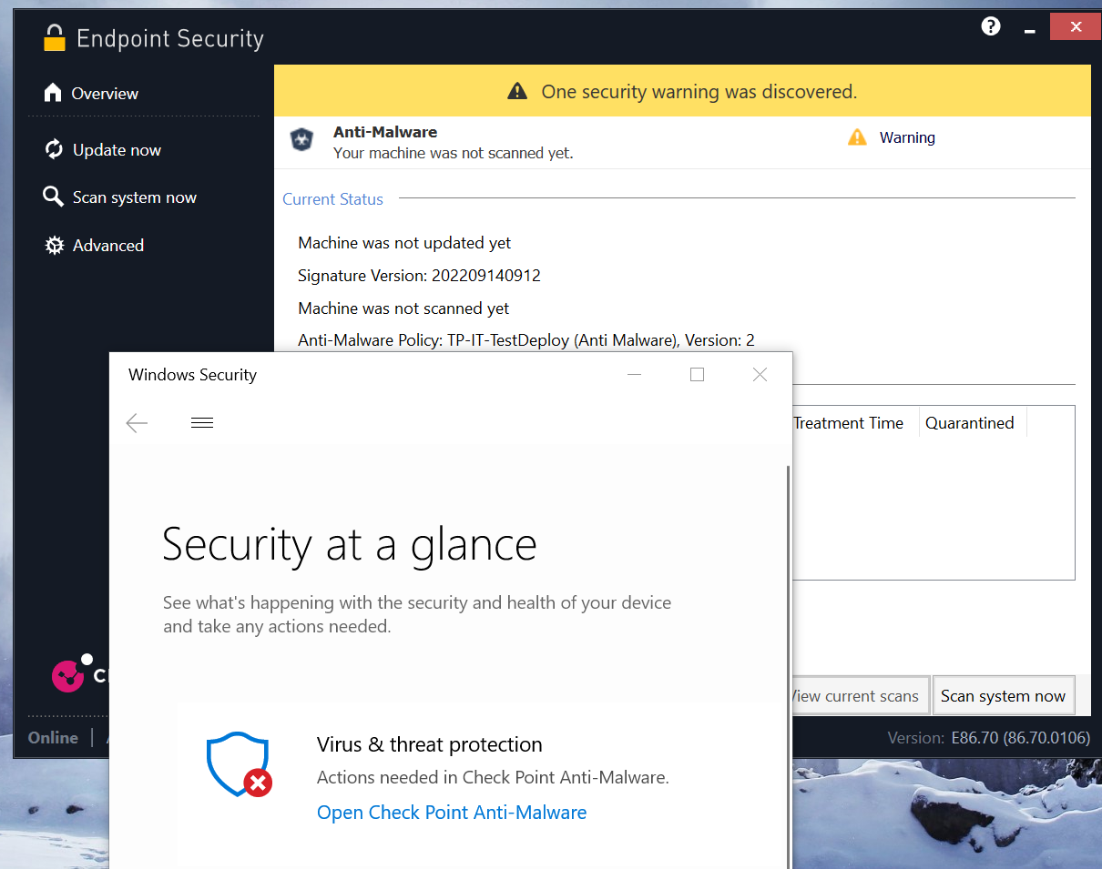Solved: Harmony Endpoint Anti-Malware Database update take... - Check ...
