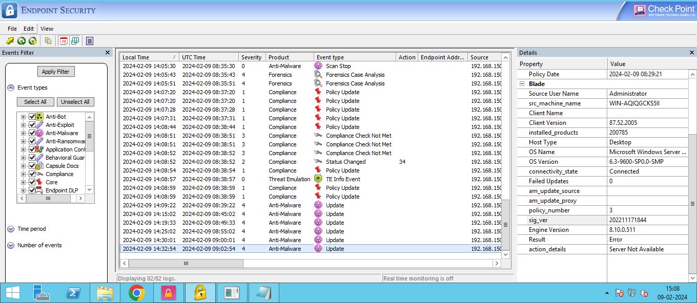 Anti-Malware unable to update. No connection to th... - Check Point ...
