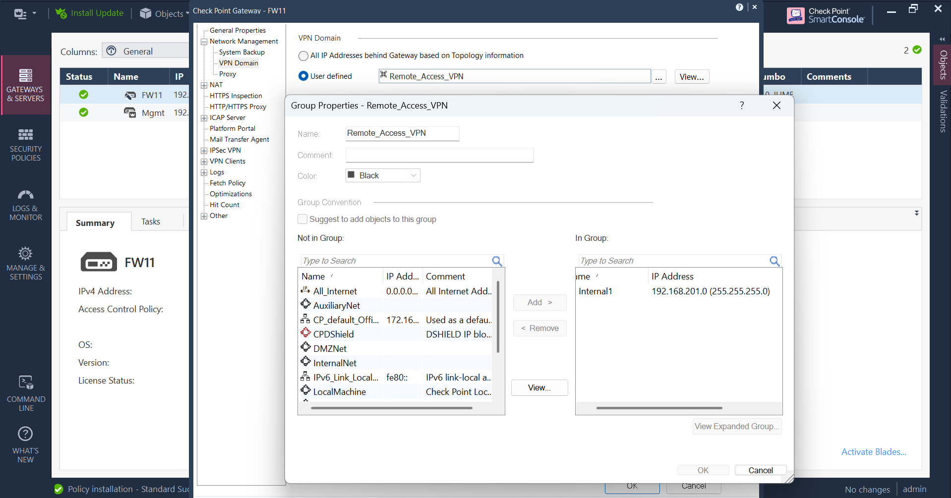 Solved: Remote Access VPN_LAB - Check Point CheckMates