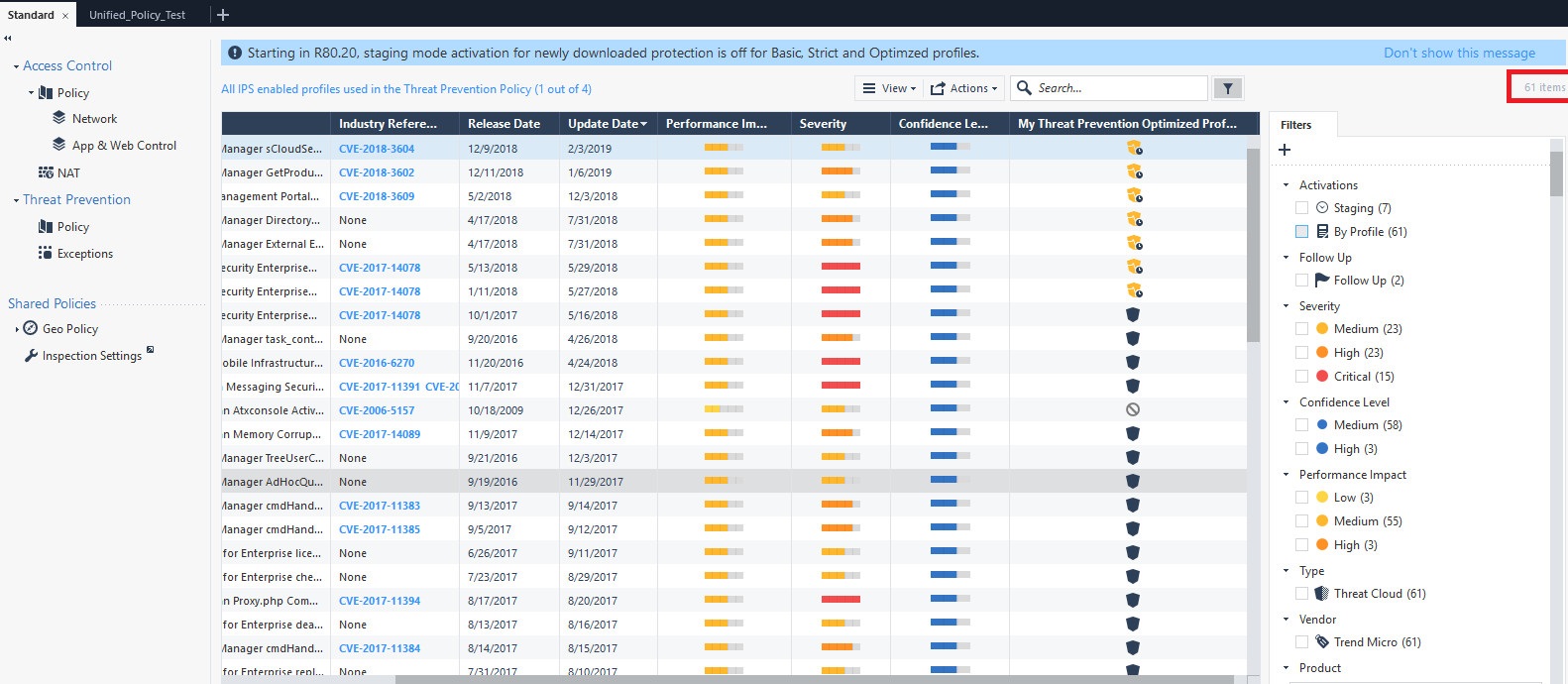 IPS Protections - Check Point CheckMates