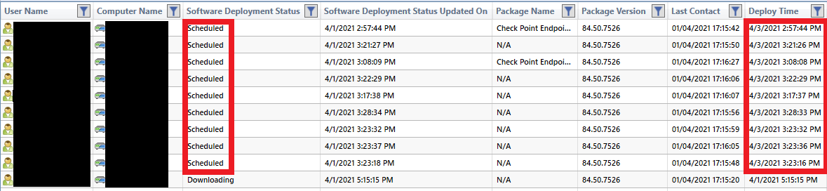 Change deployment time (Software Deployment Status... - Check Point ...
