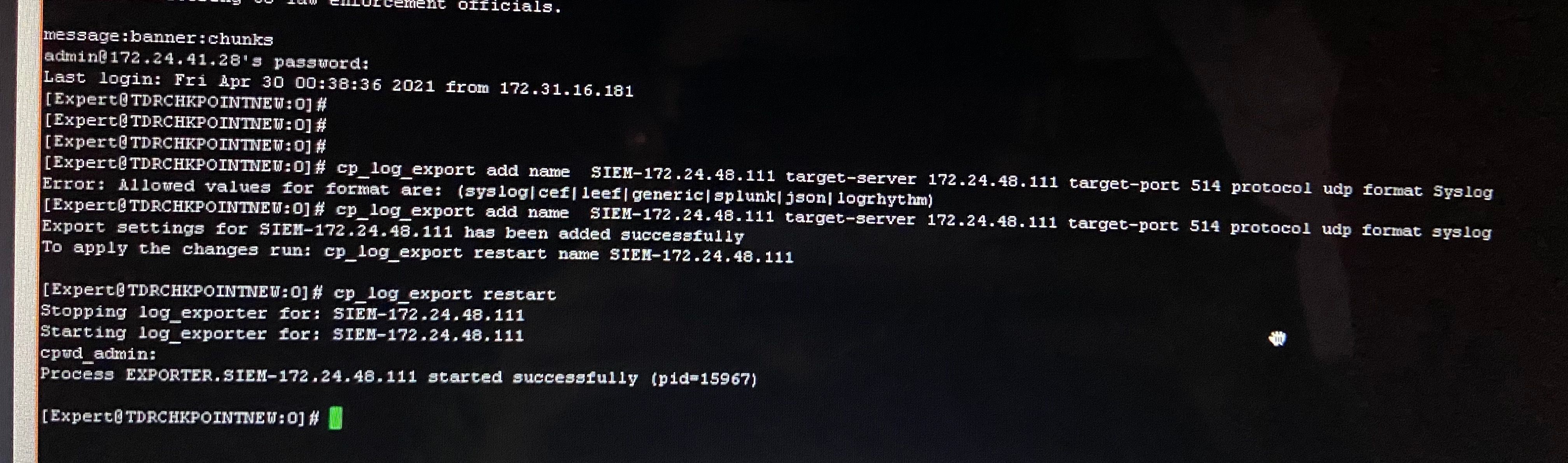 Solved Need Help To Configure Log Forwarding To Syslog Se Check