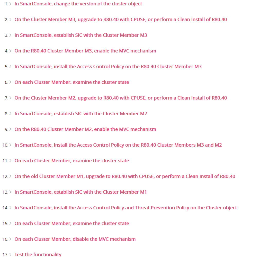 Enable MVC During Cluster Upgrade - Check Point CheckMates