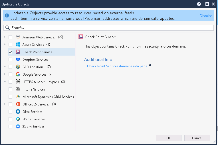 Updateable Objects For Check Point Cloud Services Check Point Checkmates