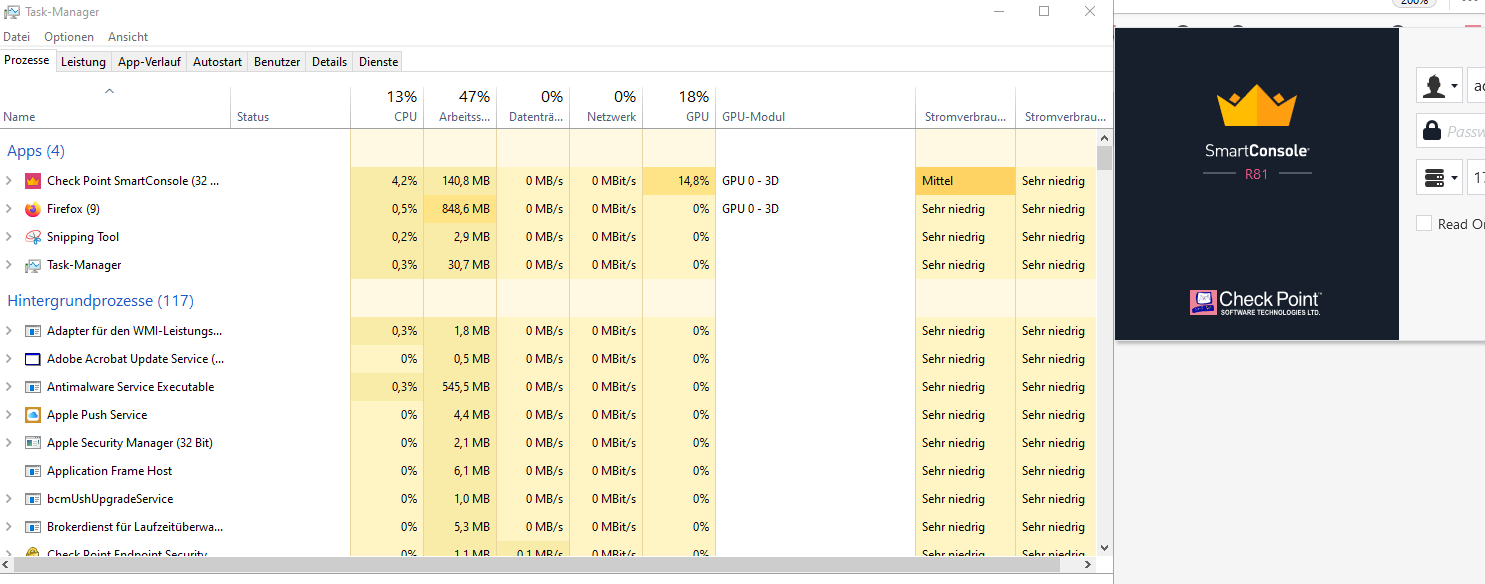 Smartconsole Login Window Causing High Cpu Check Point Checkmates
