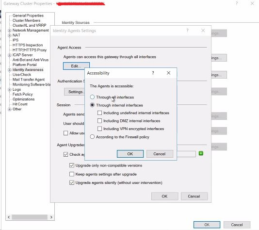 Identity Awareness Agnet Deployment with cluster e... - Check Point ...