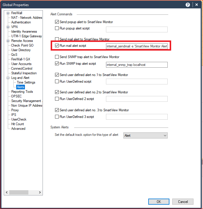 System Alerts and Thresholds Triggers - Check Point CheckMates