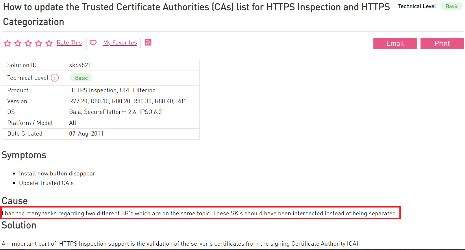 CheckPoint employee overwhelmed with SK tasks - Check Point CheckMates