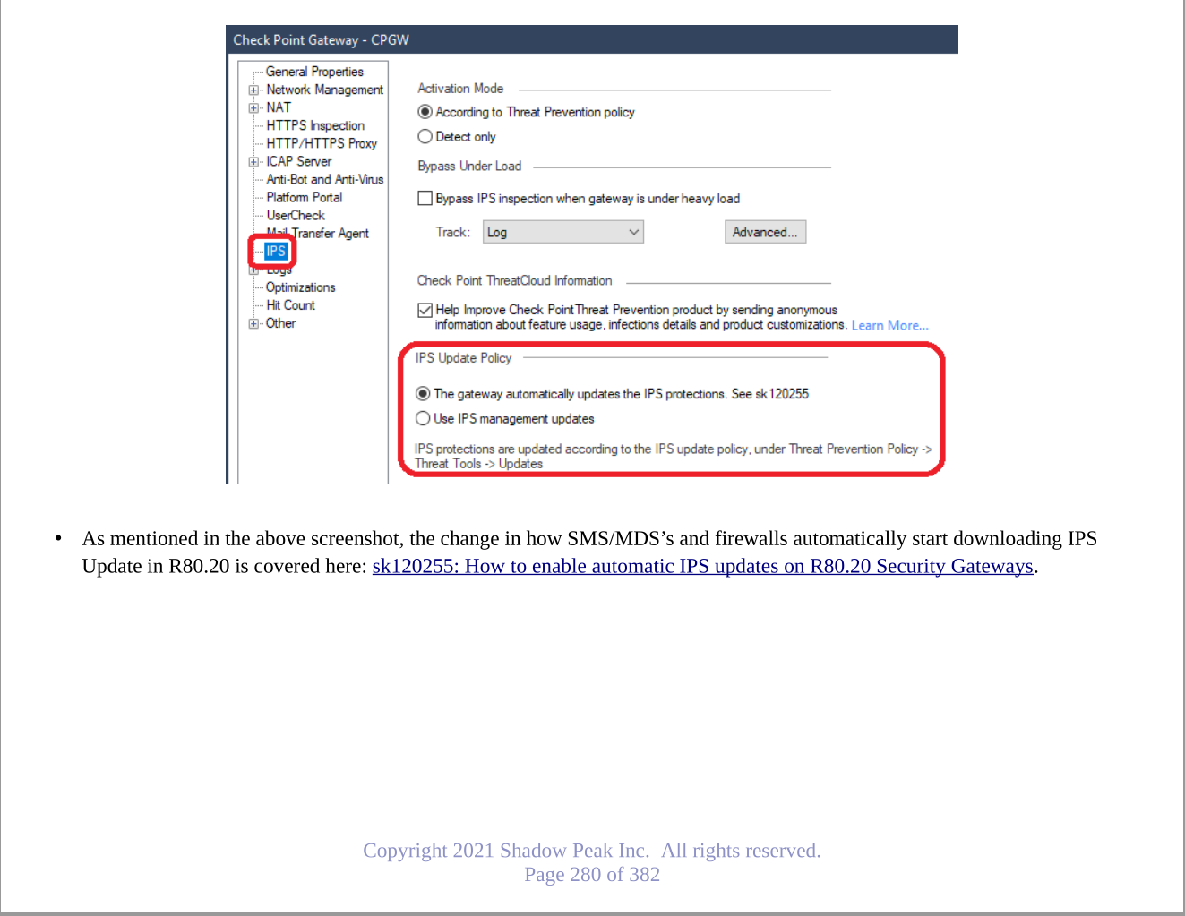 IPS Update and Policy installation - Check Point CheckMates