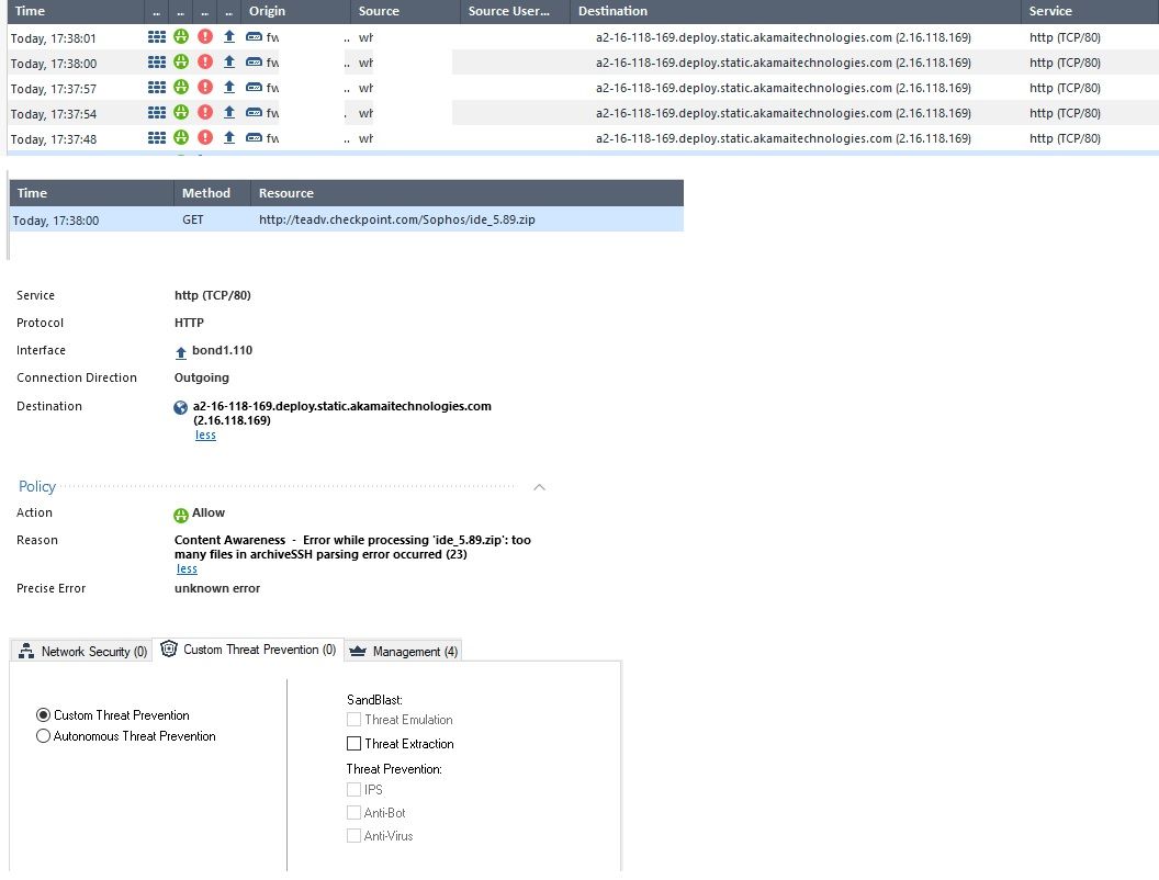 Standalone Log Server Downloads Alerts by Content ... - Check Point ...