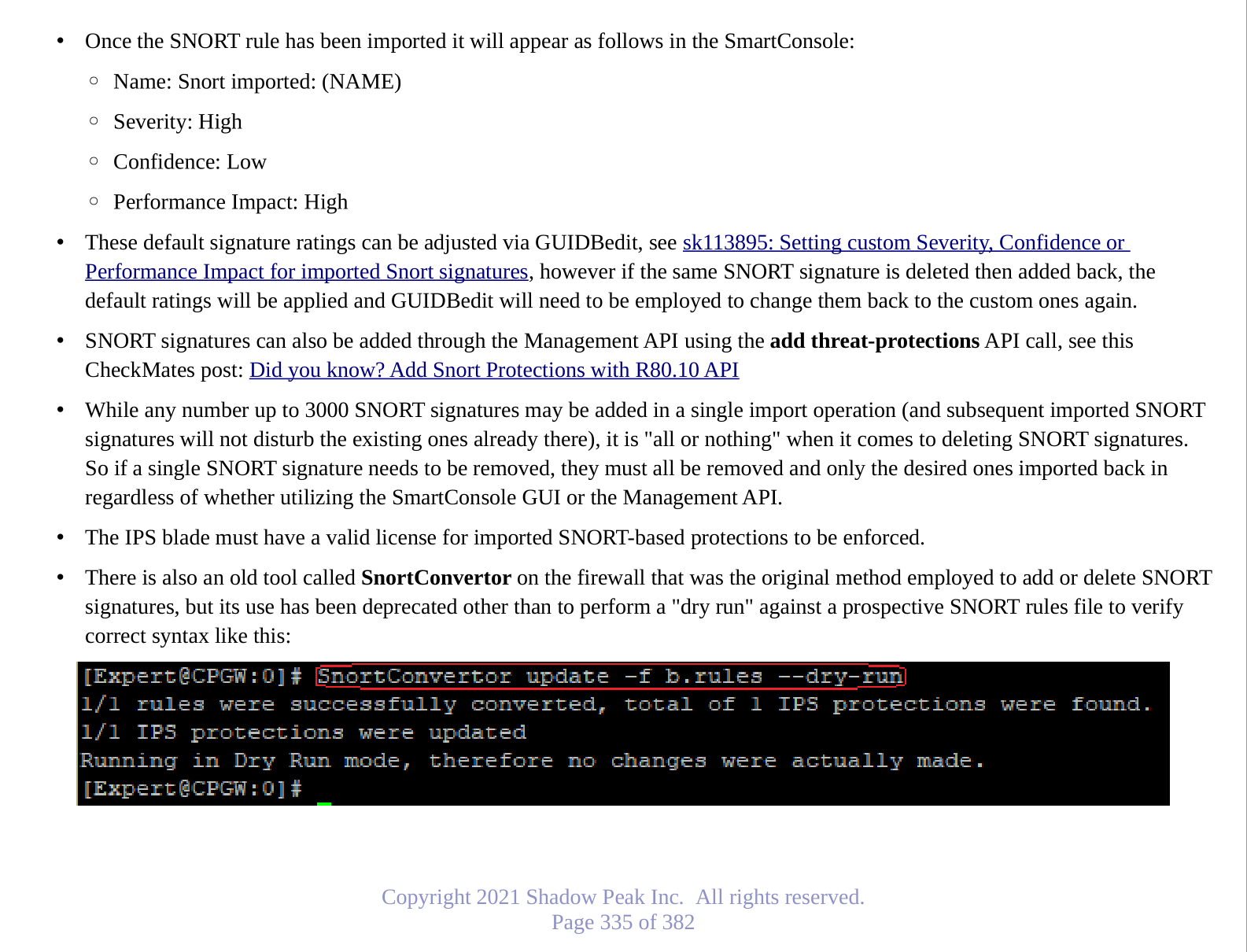 Solved Controlling Severity Of Ips Snort Rules Check Point Checkmates