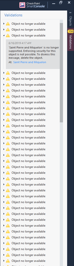 Solved: Updatable objects - no longer available - Check Point CheckMates
