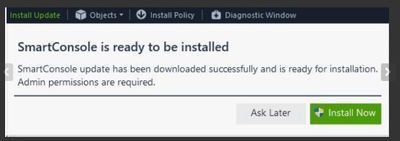 Updatable SmartConsole Early Availability - Page 2 - Check Point CheckMates