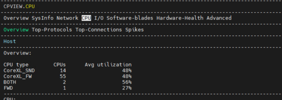 Dynamic CPU Split - CPview - CPU - Overview shows ... - Check Point ...