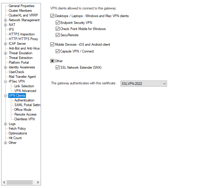 Ssl Network Extender Uses Wrong Certificate Check Point Checkmates