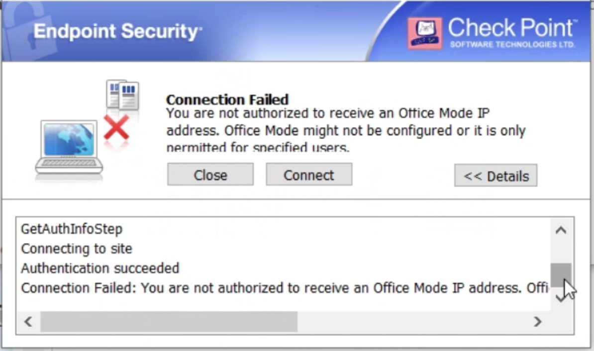 Endpoint Vpn Error Following Upgrade Check Point Checkmates