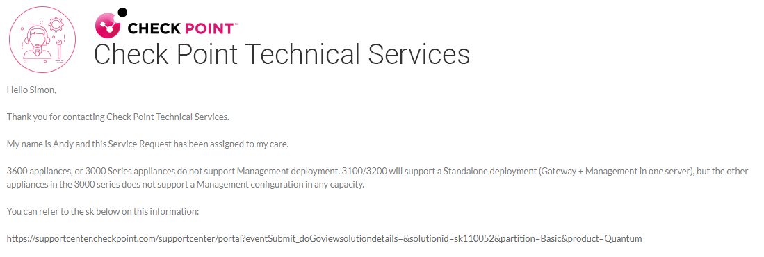3600 appliance R81.10 standalone - Check Point CheckMates