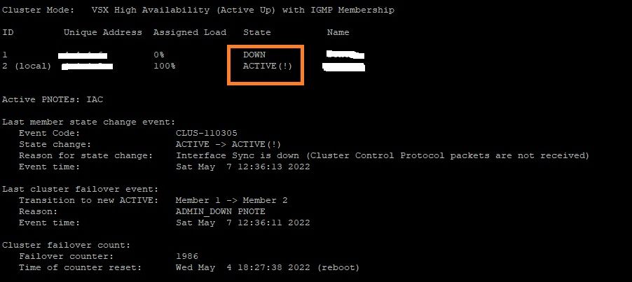 Solved Cluster Inconsistency After Policy Installation Check Point
