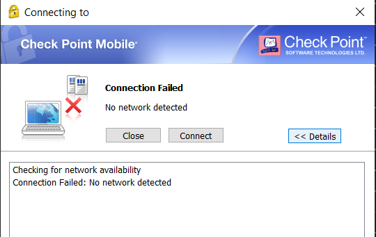 Solved: no network detected - Check Point CheckMates