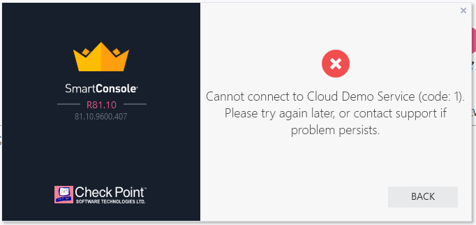 R81.10 SmartConsole Demo mode seems offline for a ... - Check Point ...