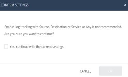 Alert for use of logs without a specific destinati... - Check Point ...