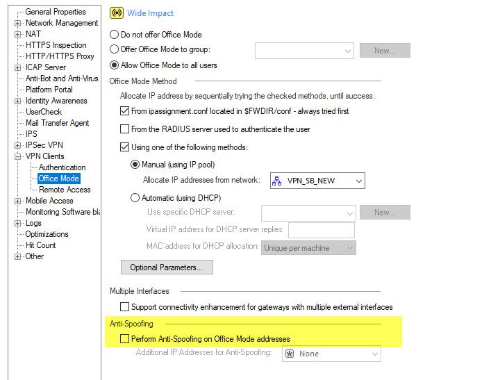 Intermittency in remote VPN user connections - Check Point CheckMates