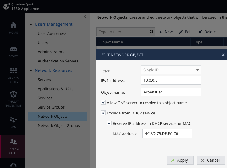 Solved How To Find Active Leased Ips On Quantum Spark App Check