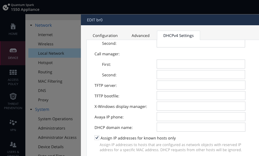 Solved How To Find Active Leased Ips On Quantum Spark App Check