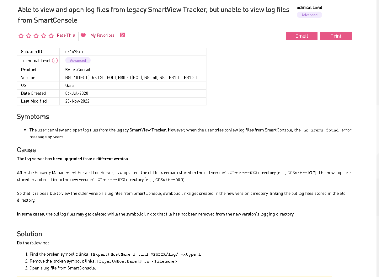 Solved Checkpoint R8120 Logging Issue Check Point Checkmates