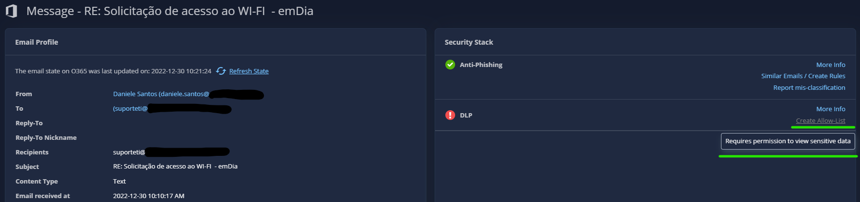 Harmony Email & Collaboration DLP Allow List - Check Point CheckMates