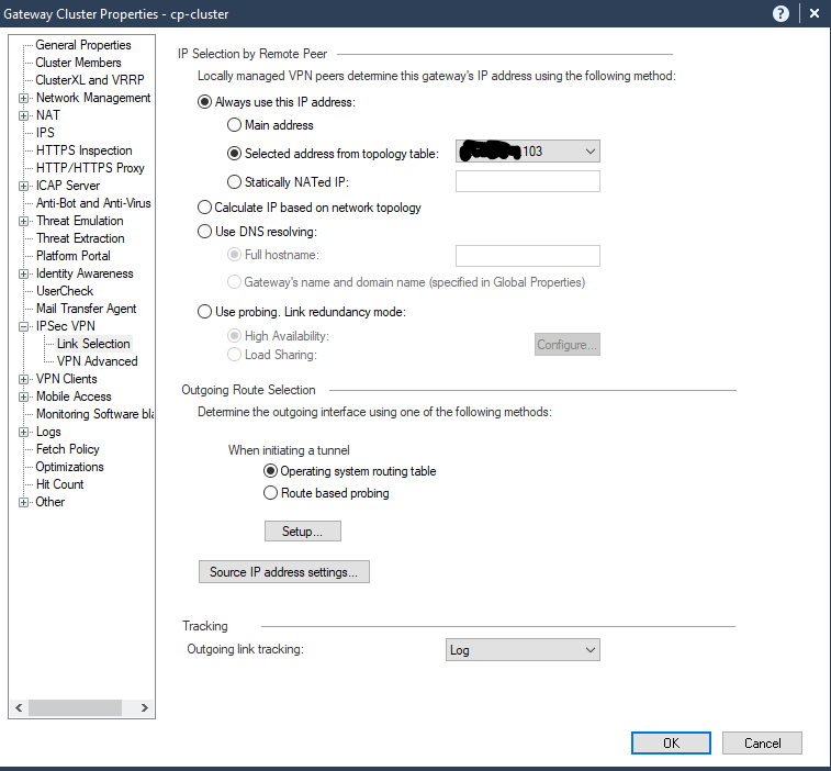 Unable To Get Vpn Link Selection Working With 3rd Check Point