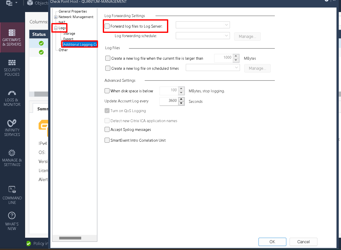 Solved Logs Path When Log Server Is Separated Check Point Checkmates