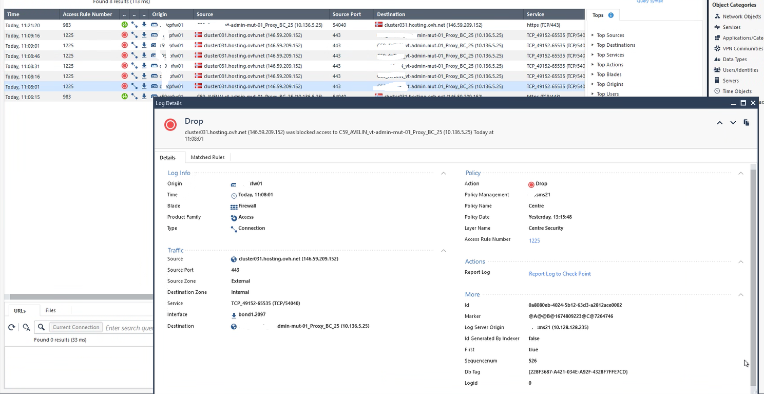 The packets from a source to a destination in one ... - Check Point ...
