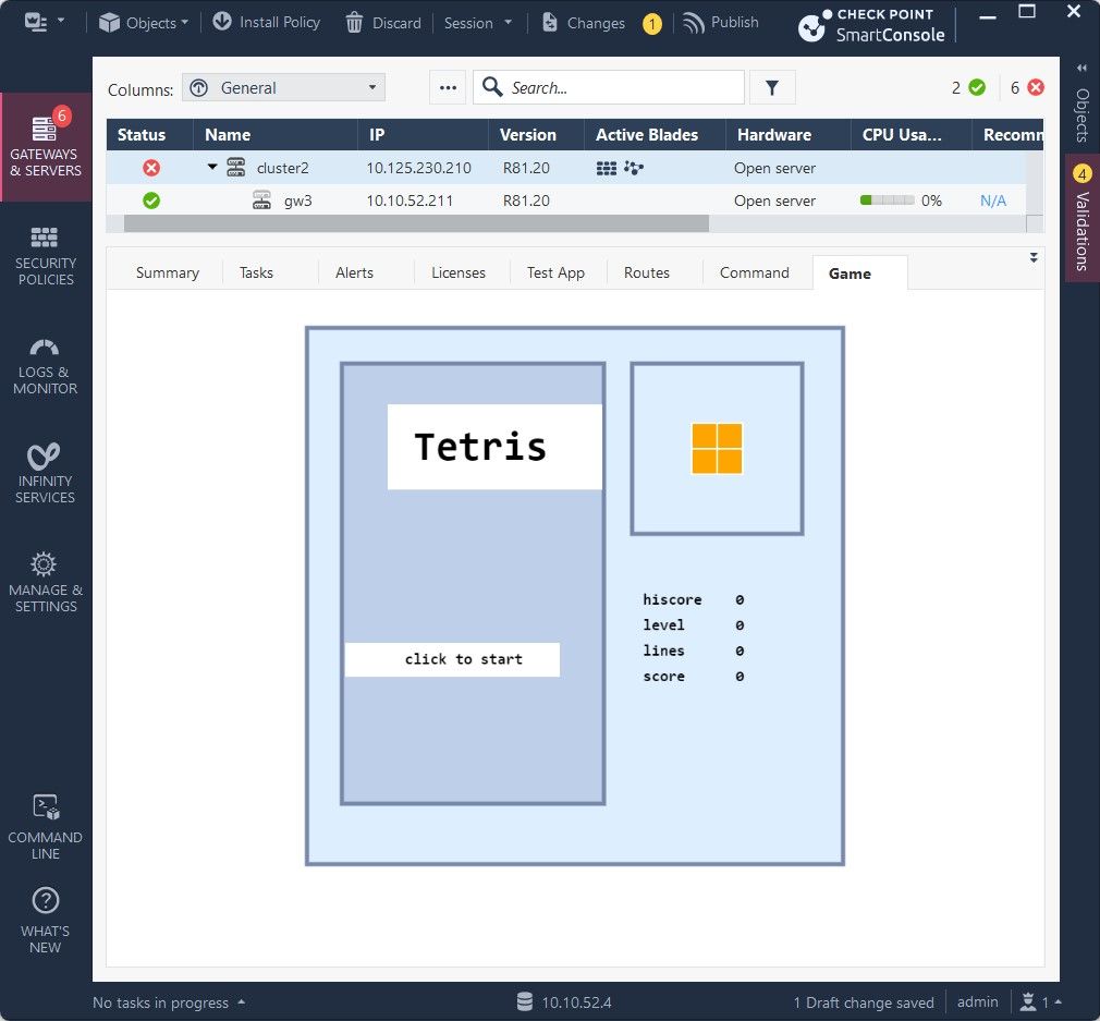 Create Games in SmartConsole - Check Point CheckMates