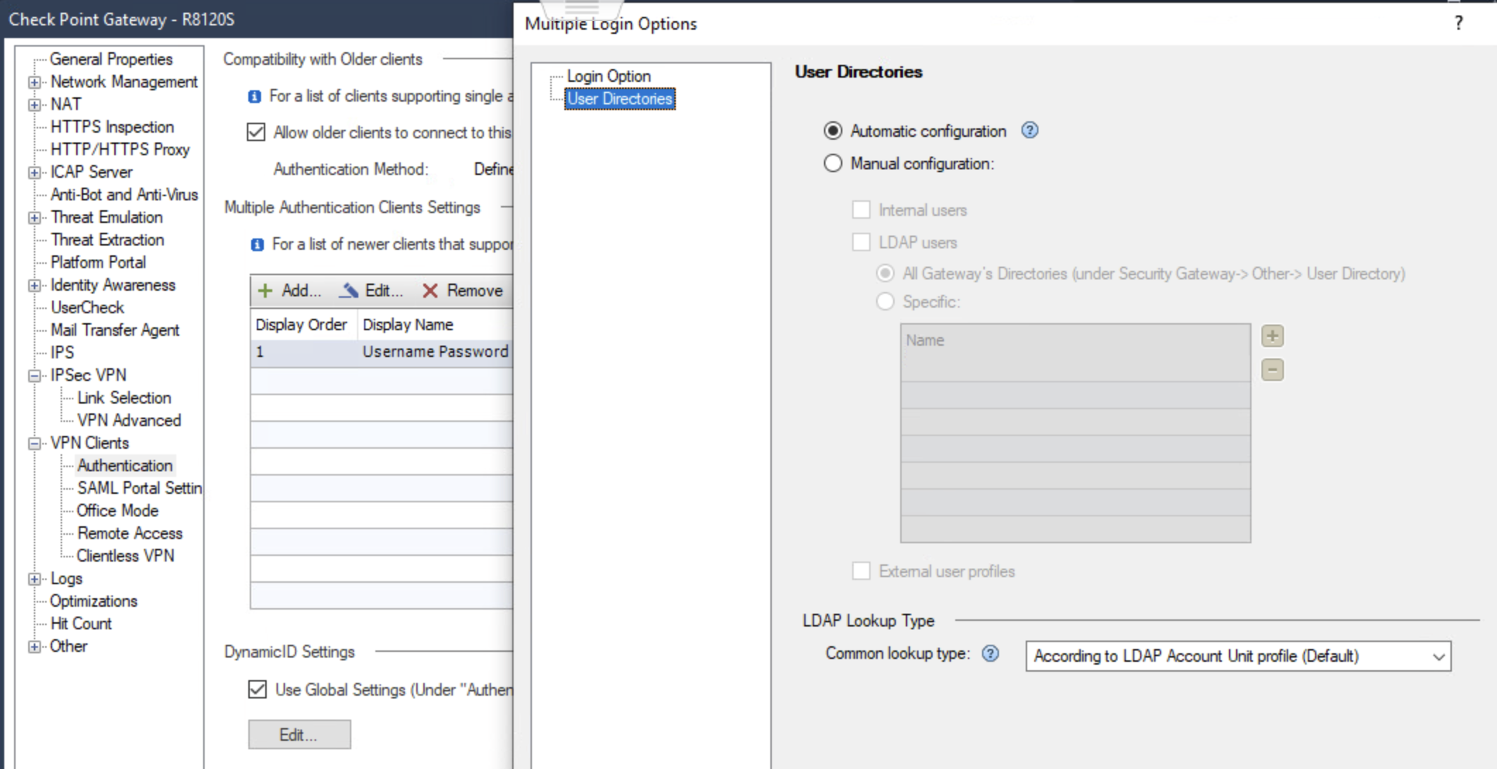 Switching Legacy Type Authentication In Vpn Check Point Checkmates 
