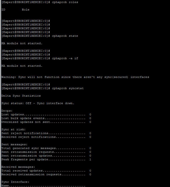 Solved Problem With Sync Interface Check Point Checkmates