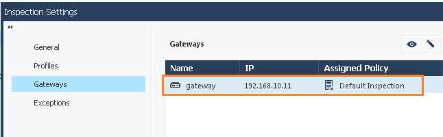 Inspection Settings - Check Point CheckMates