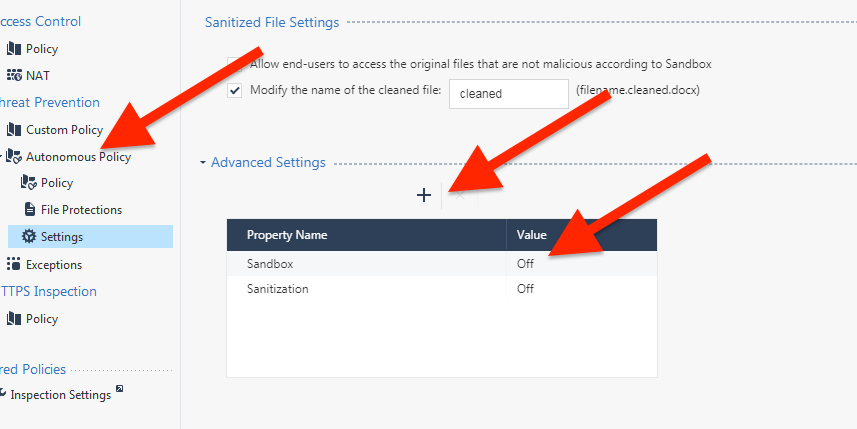 Autonomous Threat Prevention; How to disable Threa... - Check Point ...