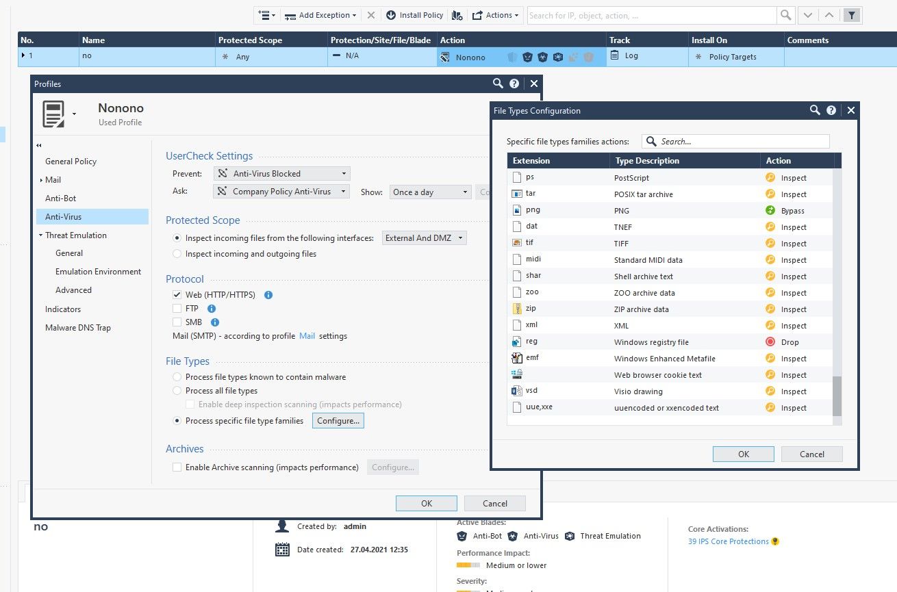 Solved: Blocking for specific file types in Check Point Fi... - Check ...