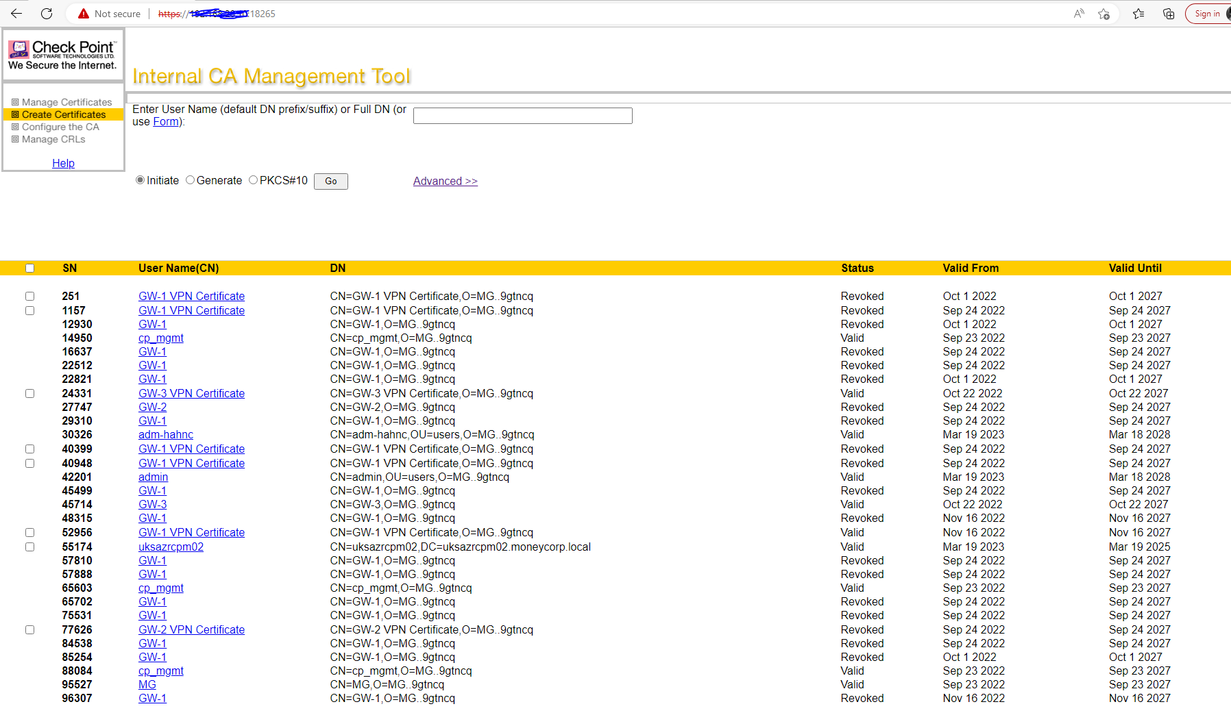 How to create an internal CA (CSR) for the smartvi... - Check Point ...