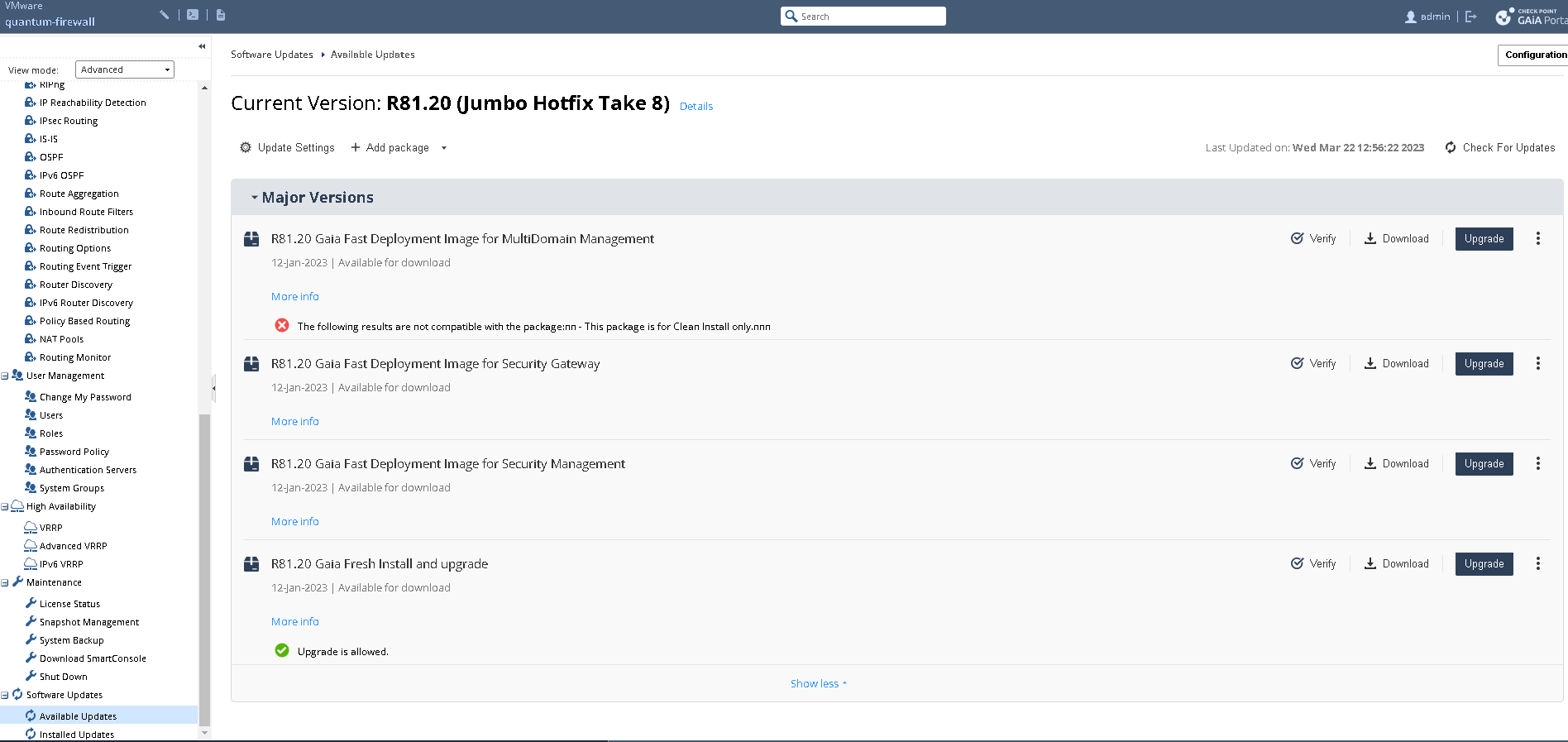 CPUSE (Deployment Agent) new GUI - Check Point CheckMates