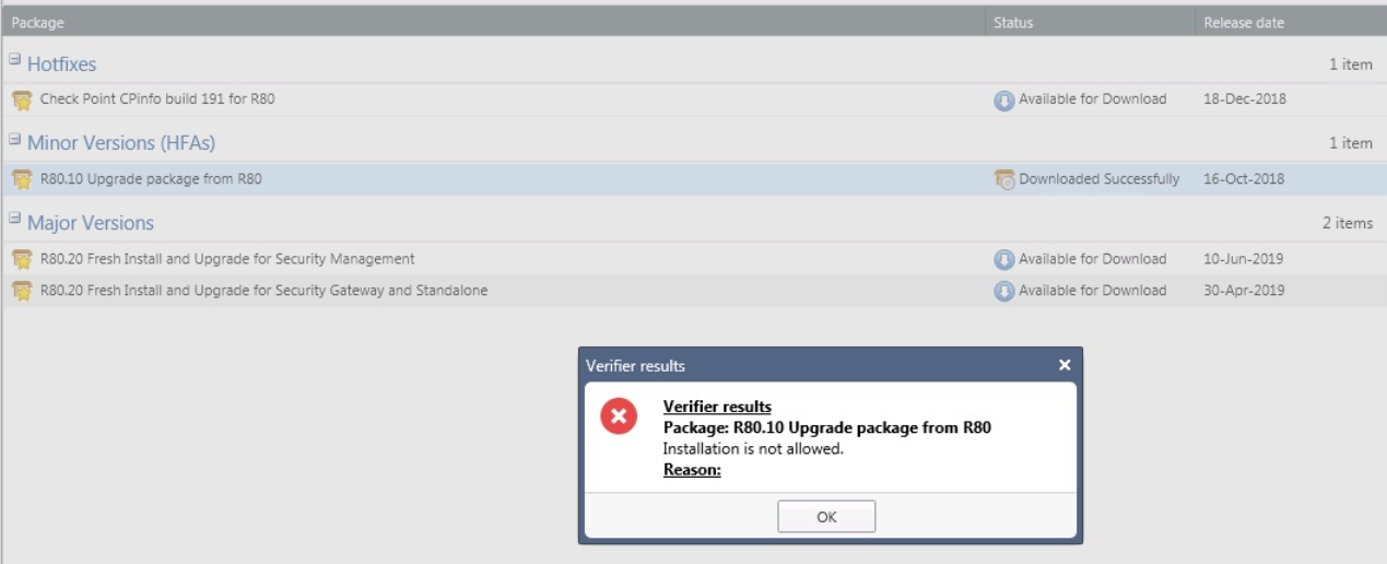 Upgrade to R80.10 from R80 - Check Point CheckMates