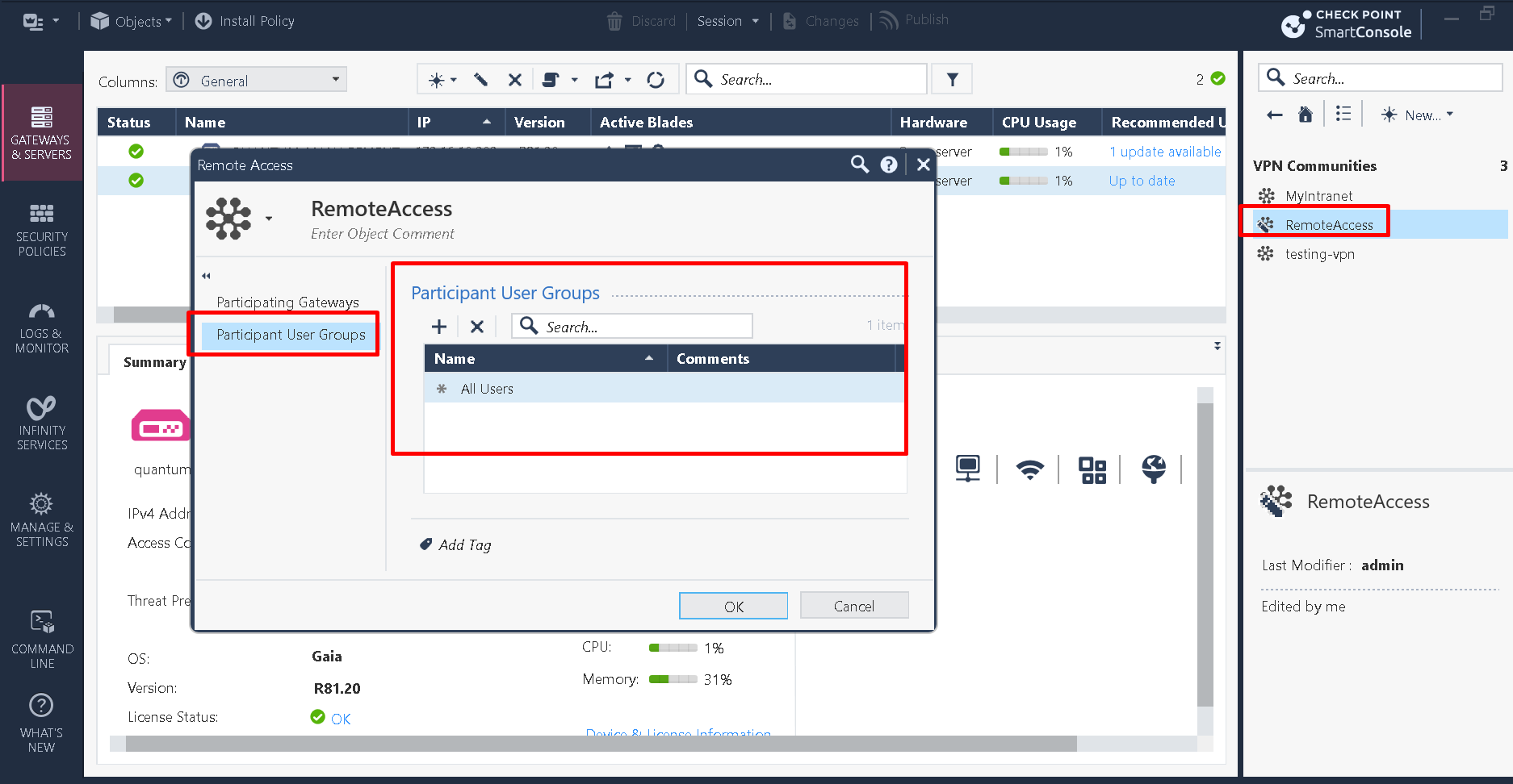 Client vpn not connecting - Check Point CheckMates