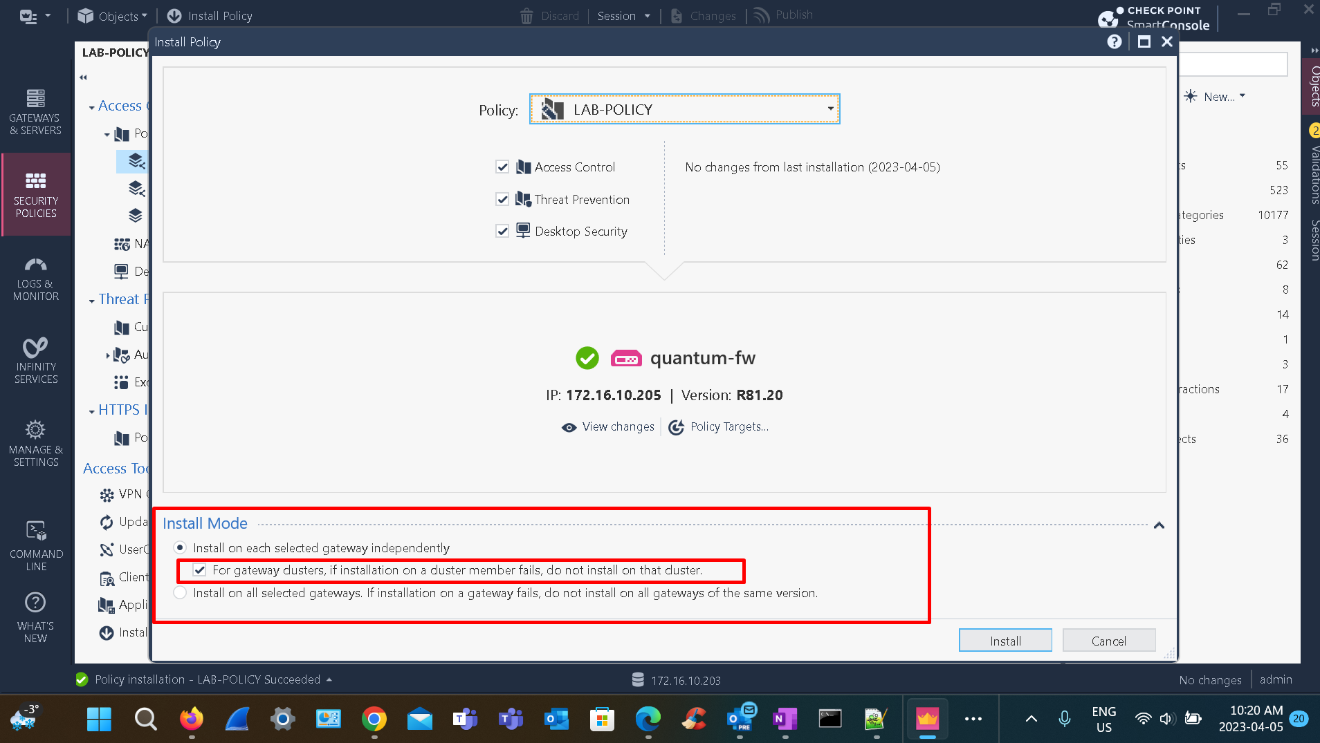 Solved: Upgrading form R81.10 to R81.20 - Check Point CheckMates