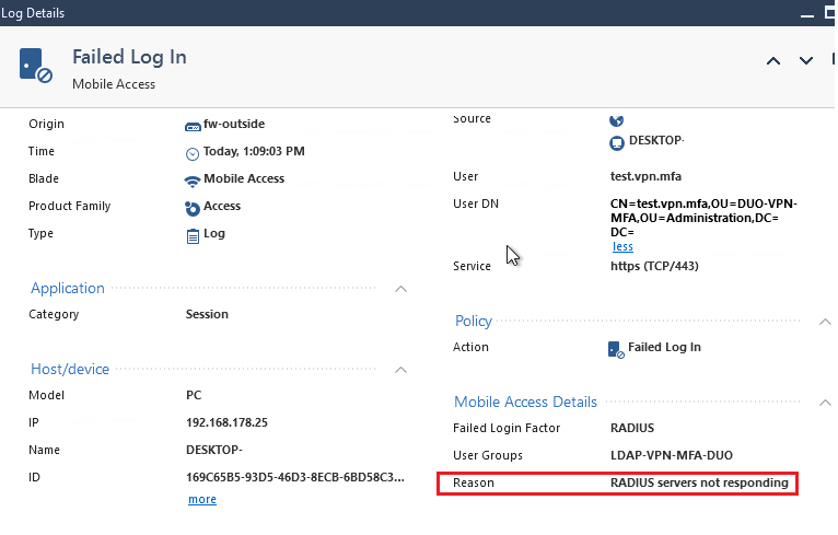 Solved: CheckPoint denies connection even after Push Appro... - Page 2 ...