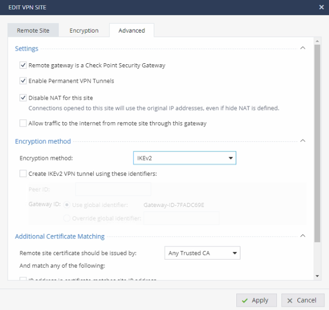 VPN S2S between CPX 6000 and CPX 1500 - Check Point CheckMates