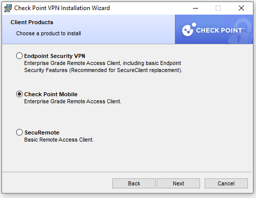 CheckPointVPN.msi install string - Check Point CheckMates