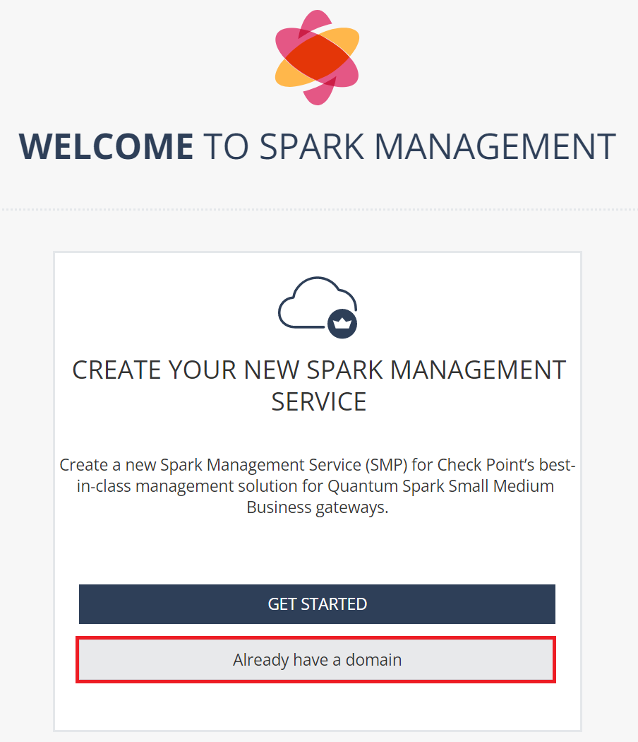 Spark Management (SMP) Application in Infinity Por... - Check Point ...