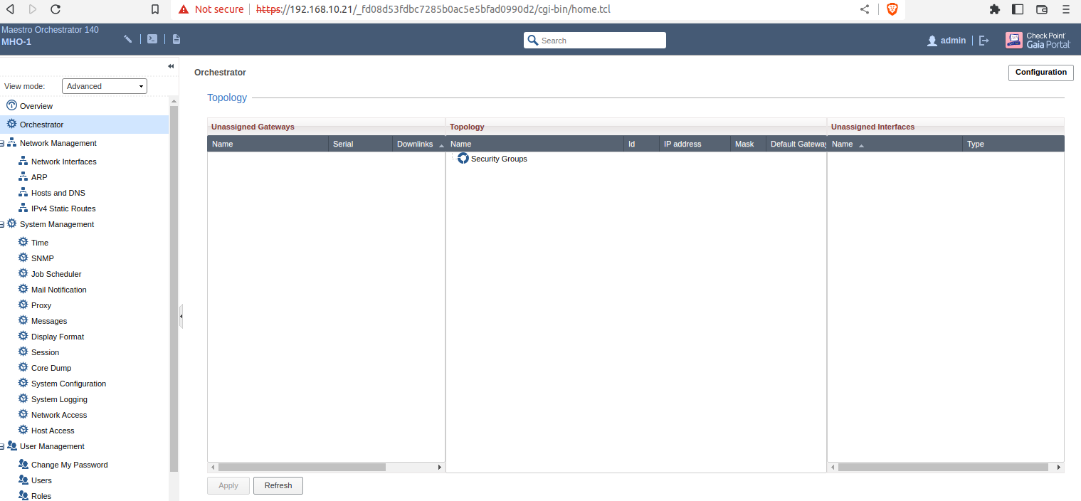 Maestro 140 Not Detecting Interfaces Check Point Checkmates