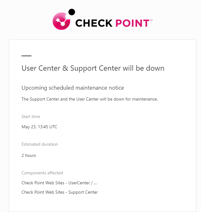 New Support Portal - Check Point CheckMates